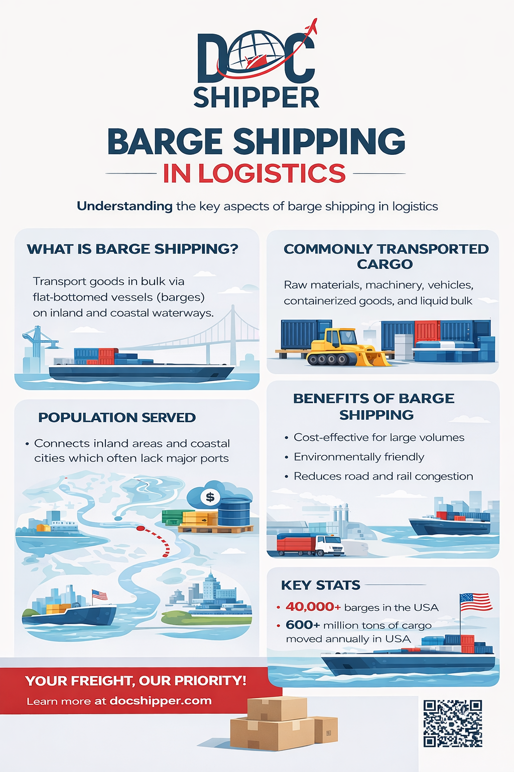 Barge in Shipping: Definition & Guide for 2026 | DocShipper