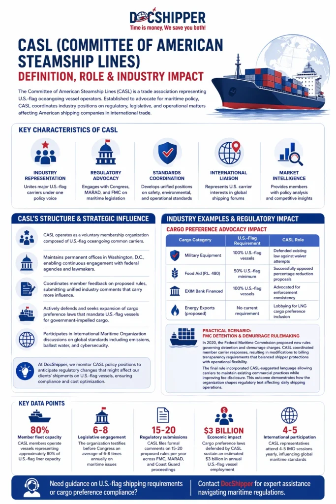CASL: Definition, Role & U.S. Maritime Policy in 2026