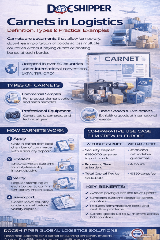 Carnet in Logistics: Definition & Types en 2026