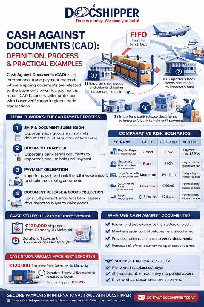 Cash Against Documents: Definition & Guide en 2026