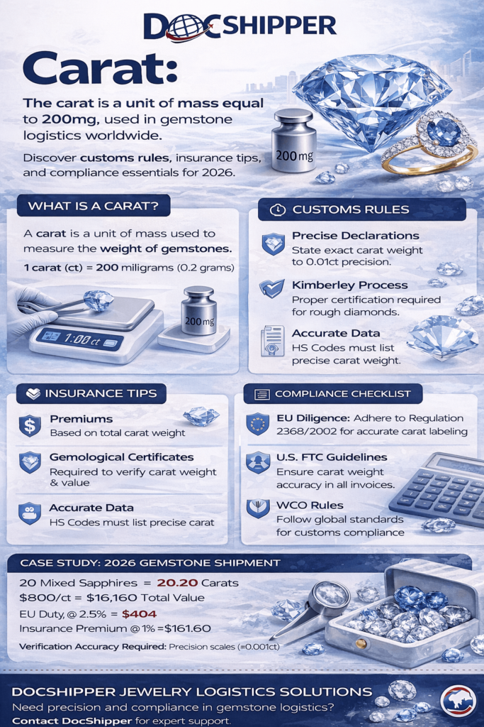 Carat: Definition & Logistics Guide for 2026