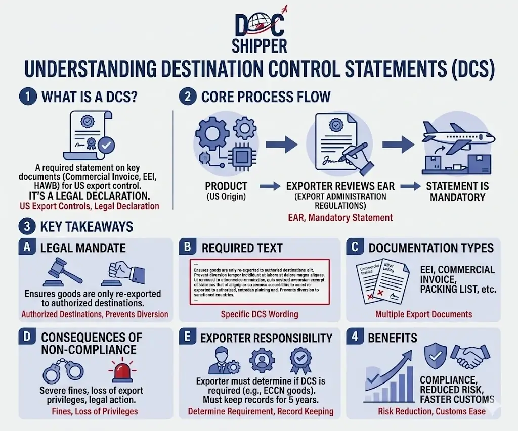 Destination Control Statement: Complete Guide for 2026